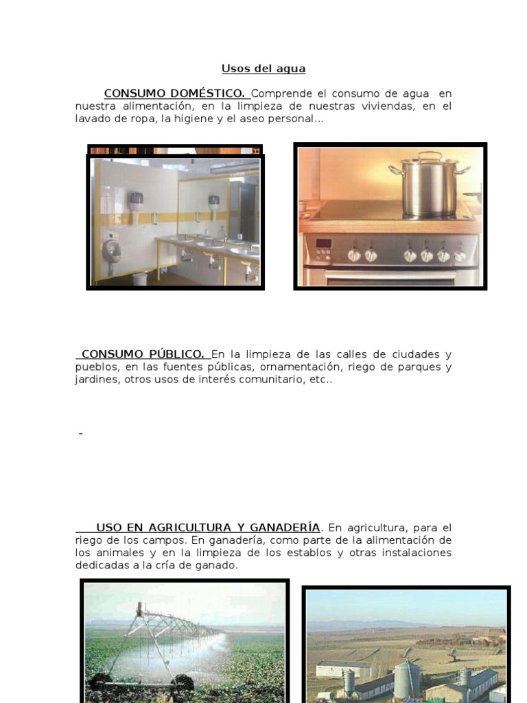 Usos Del Agua | PDF