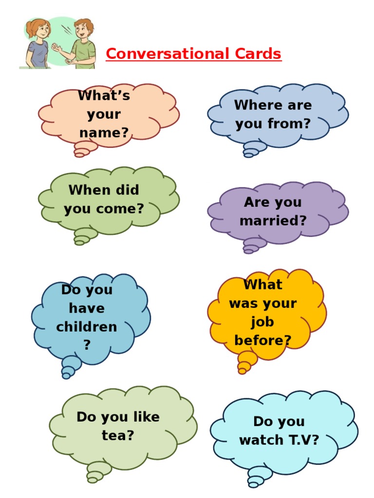 Conversation Flashcards | PDF