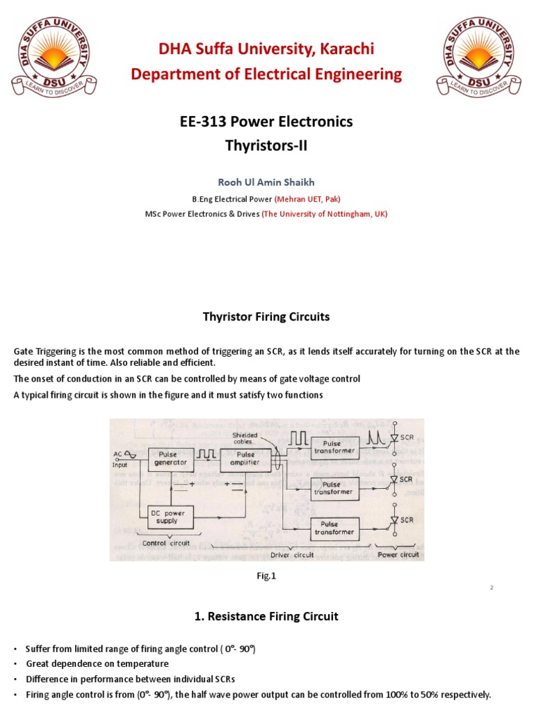 RC Firing Circuits, Thyristor Commutation Techniques, and Impulse Commutation | PDF | Electrical ...