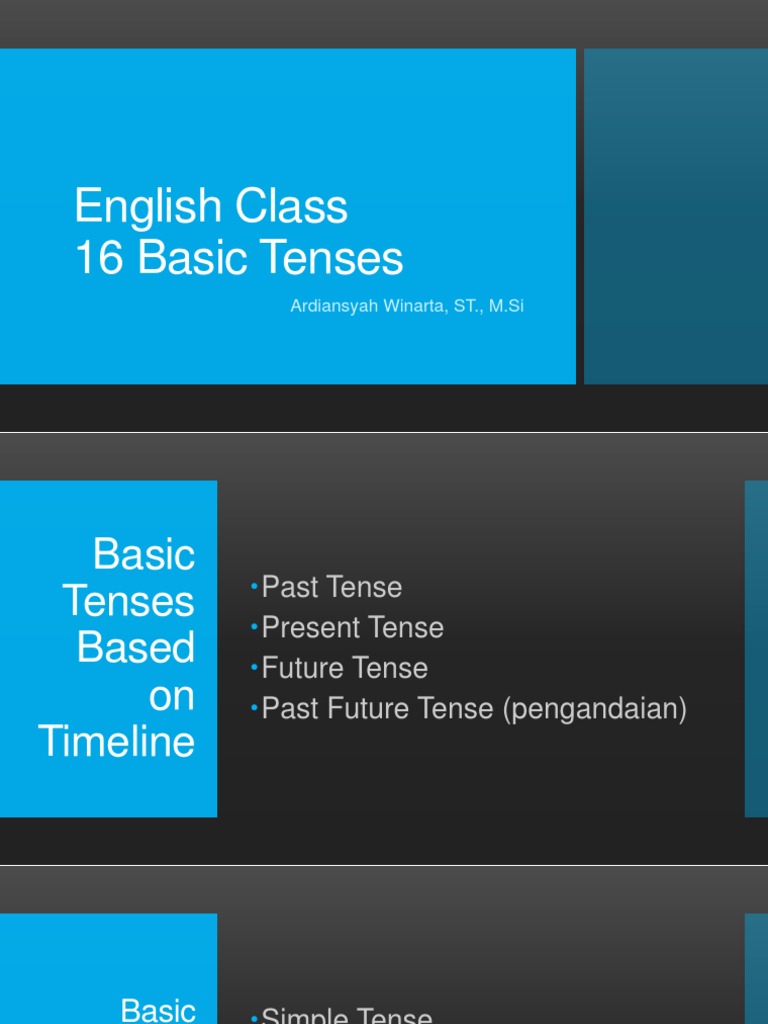 English Class - Progressive, Perfect, Perfect Continuous Tense | PDF