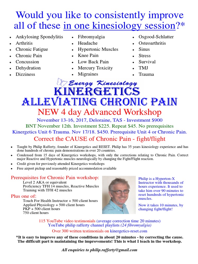 28 - Flyer Alleviating Chronic Pain Nov 2017 | PDF | Pain | Feeling