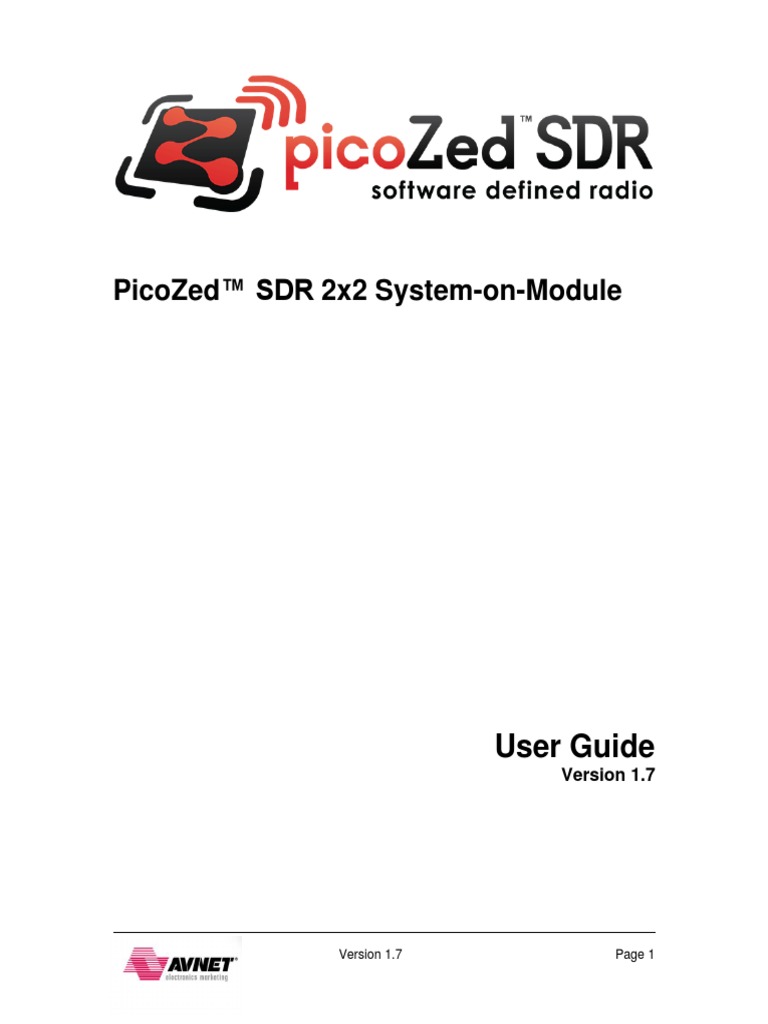PicoZed SDR 2x2 SOM User's Guide v1.7 - 0 | PDF | Secure Digital ...