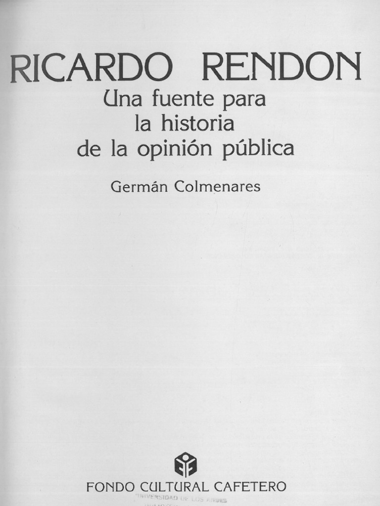 Colmenares Ricardo Rendon | PDF