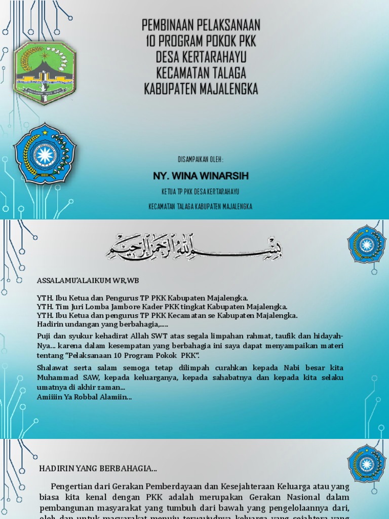 Pelaksanaan 10 Program Pokok PKK | PDF