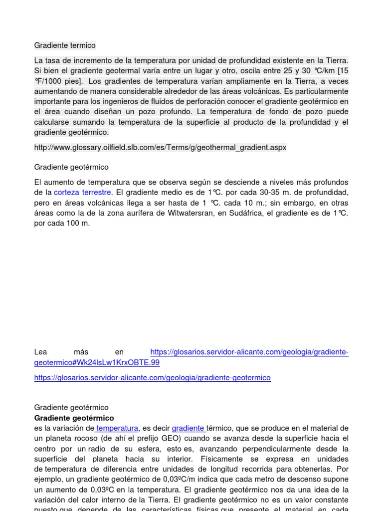 Gradiente Térmico | PDF | Conduccion termica | Conductividad térmica
