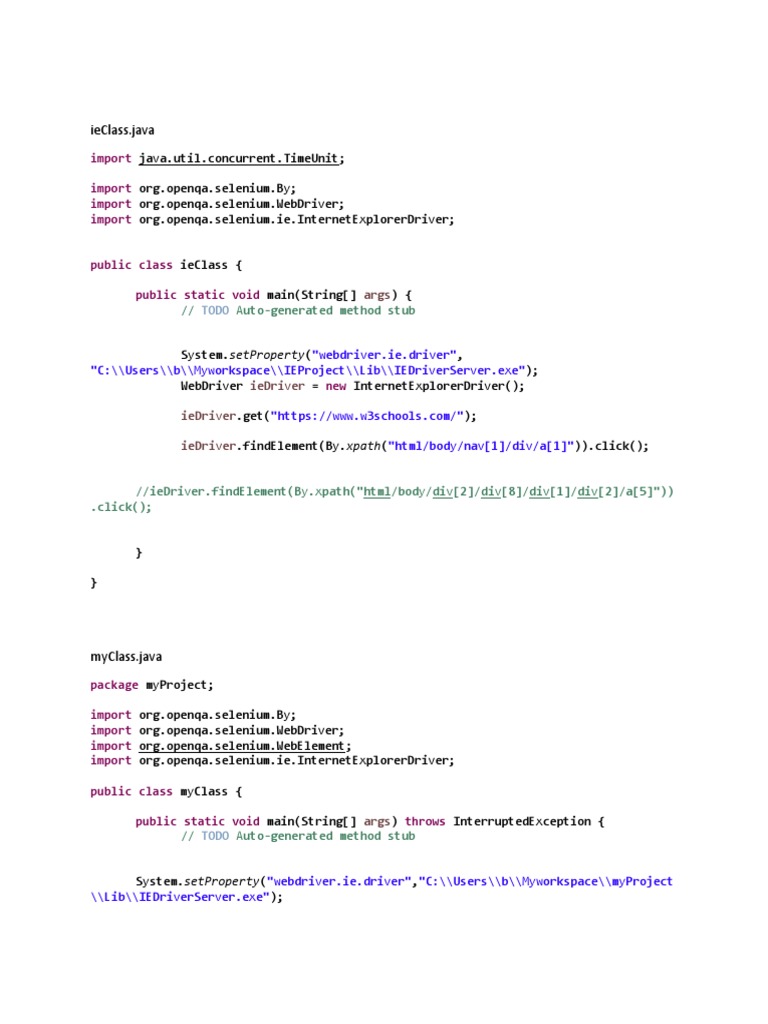 Ieclass - Java: Import Import Import Import | PDF | Web Development | Computer Programming