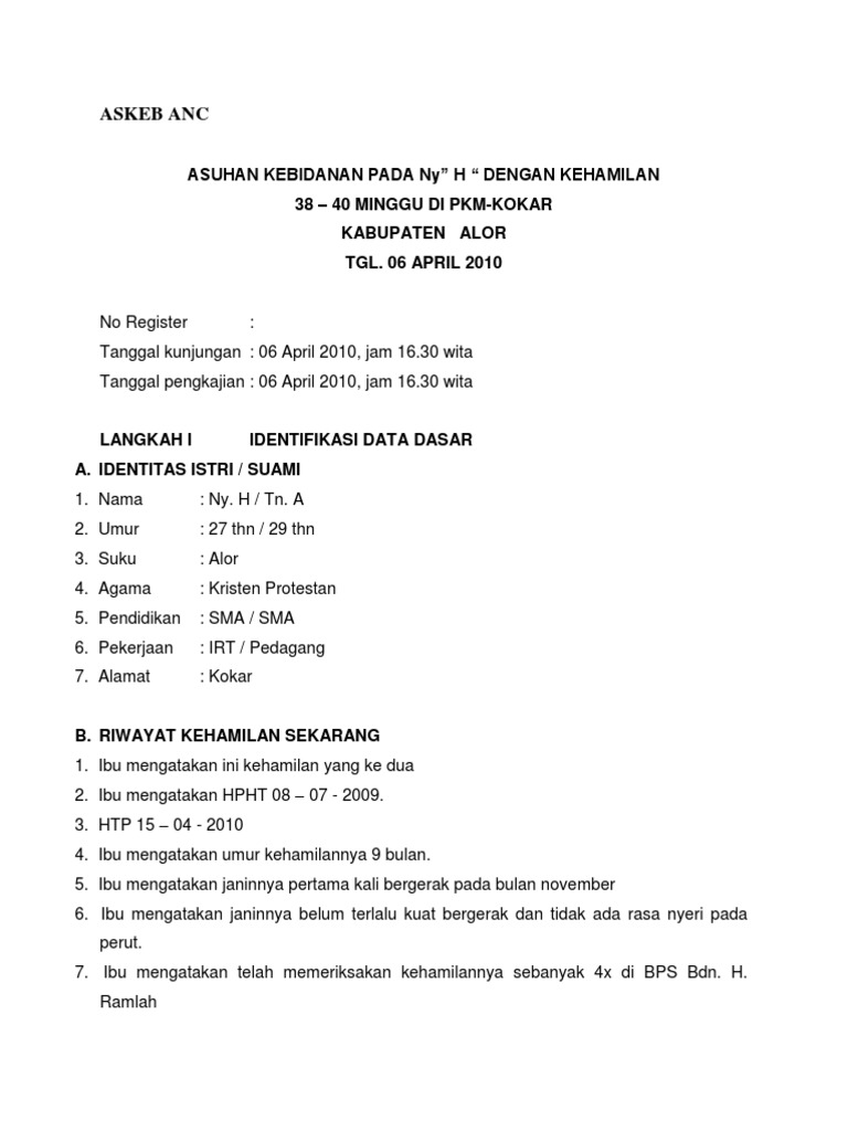 Askeb Anc | PDF | Pengembangan Diri