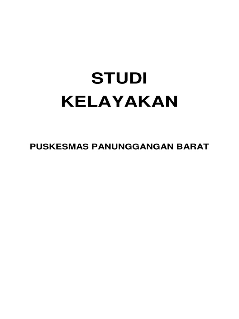 Study Kelayakan PKM Panbar Terbaru | PDF