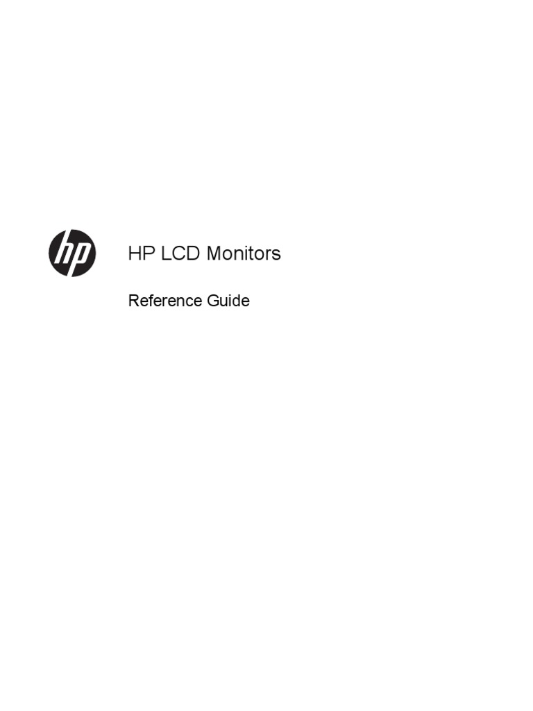 HP LCD Monitors: Reference Guide | PDF | Electromagnetic Interference ...