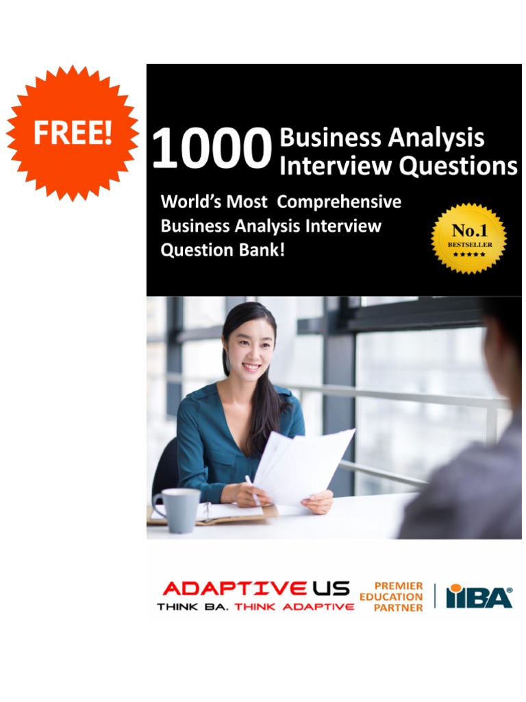 1000 BA Interview Questions - Free Edition | PDF | Business Analysis | Conceptual Model