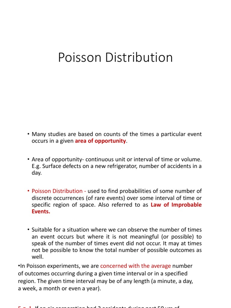 05 Poisson Distribution | PDF | Poisson Distribution | Teaching Mathematics