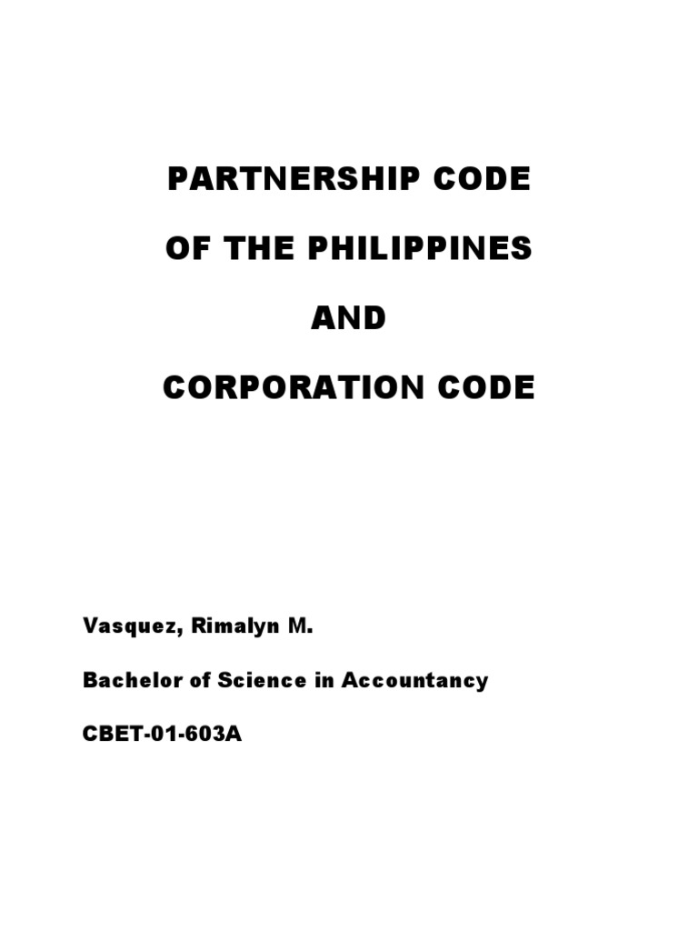 Partnership Code | PDF