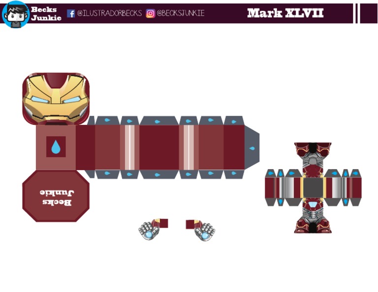 Mk-XLVII Mini Papercraft by Becks Junkie | PDF