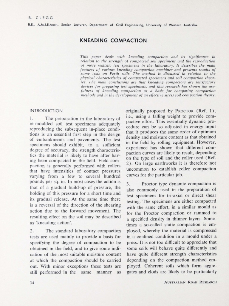 Kneading Compaction | PDF | Soil | Stress (Mechanics)