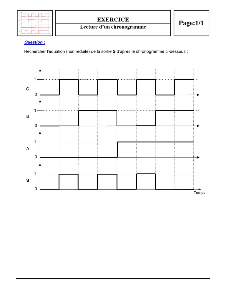 Lecture Chronogramme | PDF