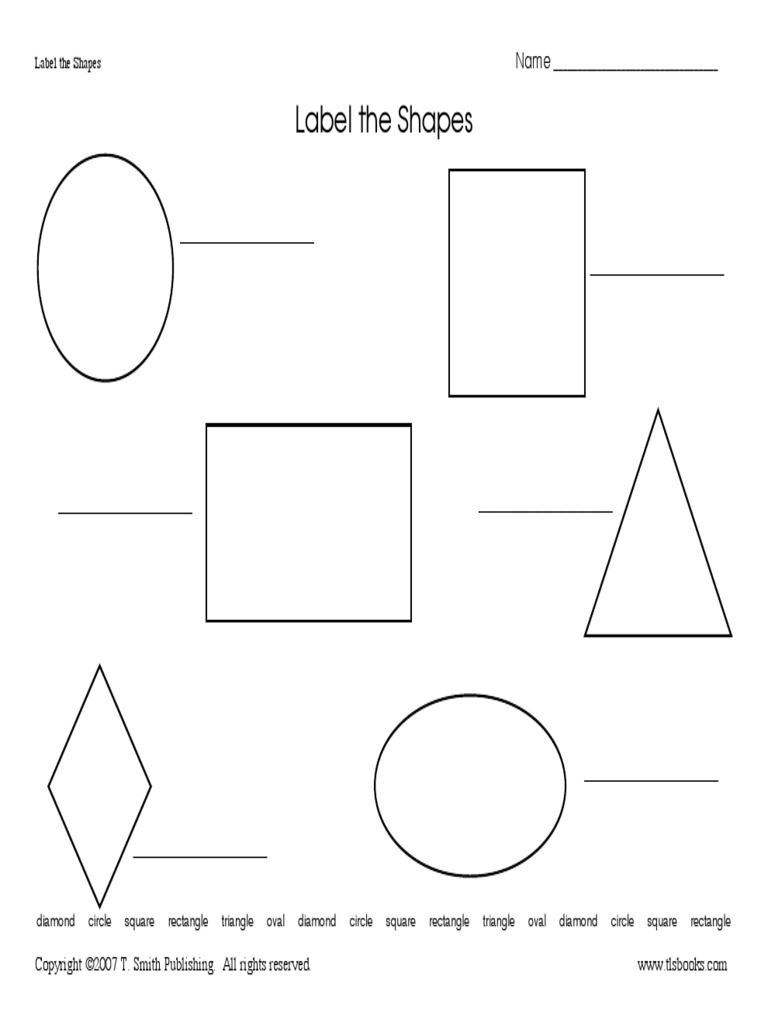 Label The Shapes | PDF