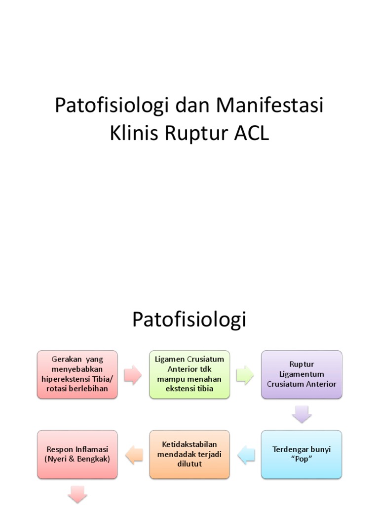 Ruptur ACL: Patofisiologi dan Gejala | PDF