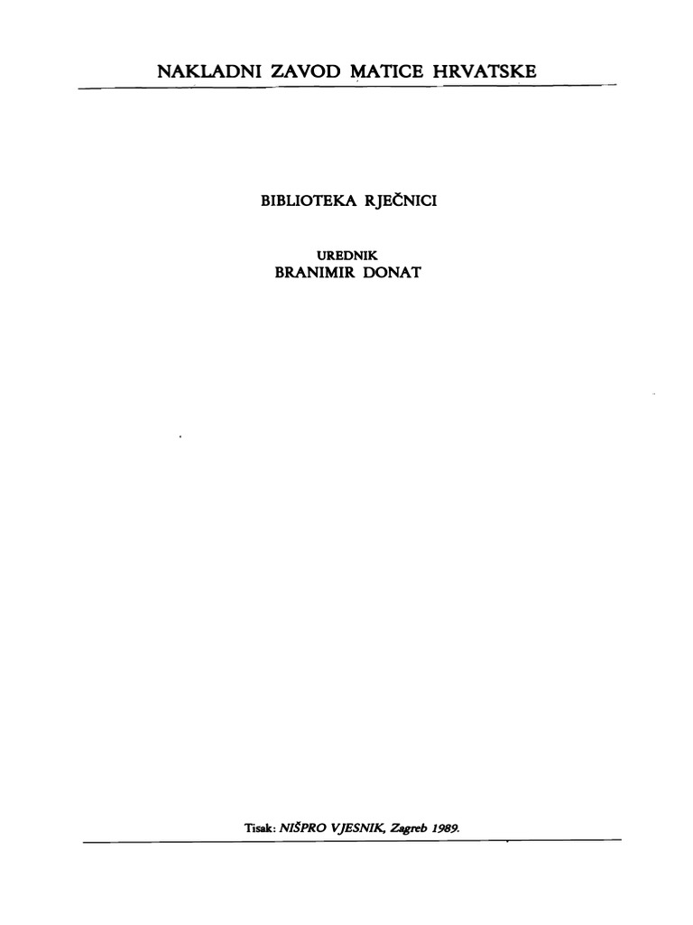Po Jedna Strana Filozofski Rjecnik Vladimir Filipovic | PDF