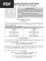 Irish Verbs: Complete Tense Guide | PDF | Linguistic Typology ...