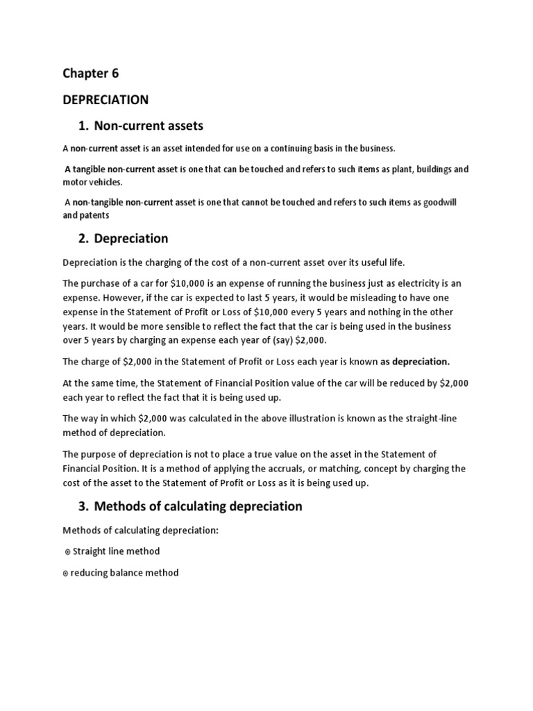 Chapter 6 ACCA F3 | PDF | Depreciation | Fixed Asset