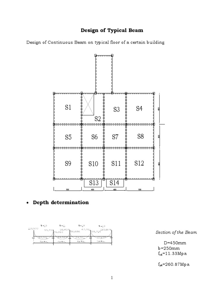 Design of Typical Beam | Download Free PDF | Mechanical Engineering ...