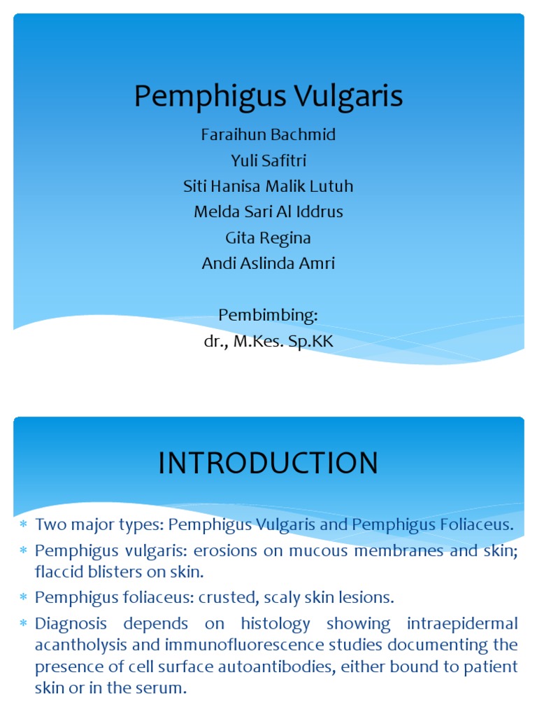 pemphigus vulgarisPPT | Immunology | Epidemiology