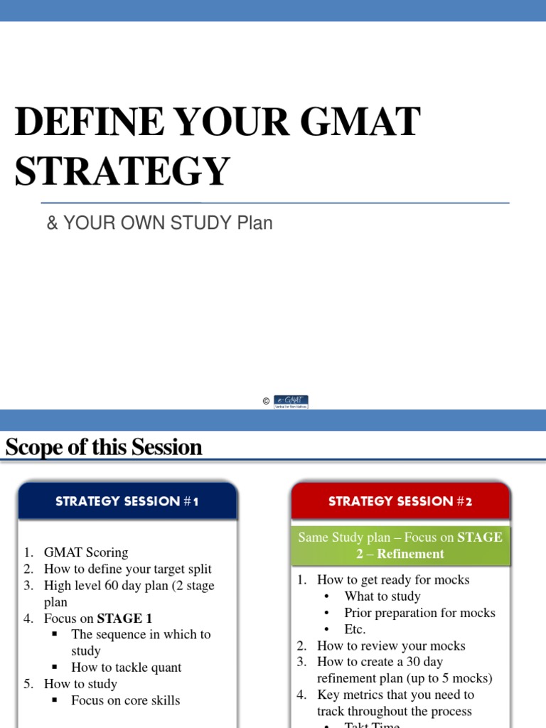 GMAT Tactical Strategies | PDF | Reading Comprehension | Cognition