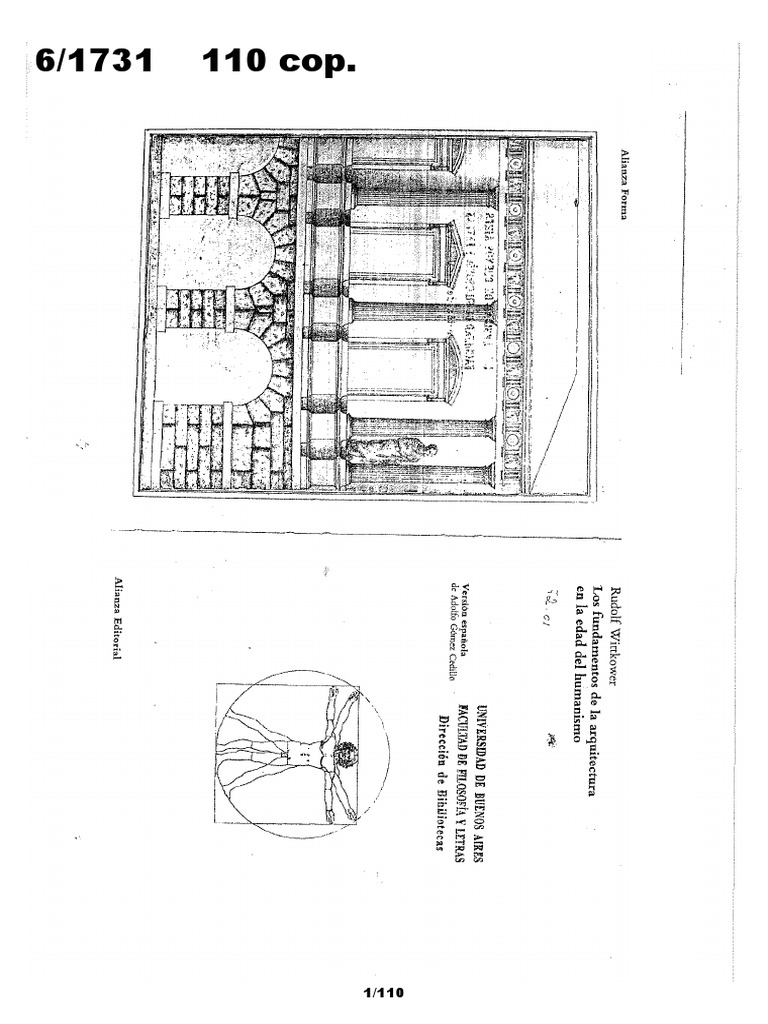 WITTKOWER, R. - Los Fundamentos de La Arquitectura en La Edad Del Humanismo | PDF
