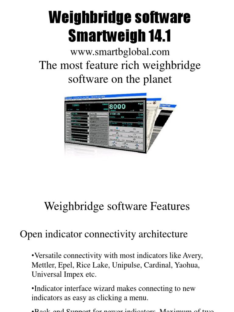 Weighbridge Software | PDF | Smart Card | Inventory