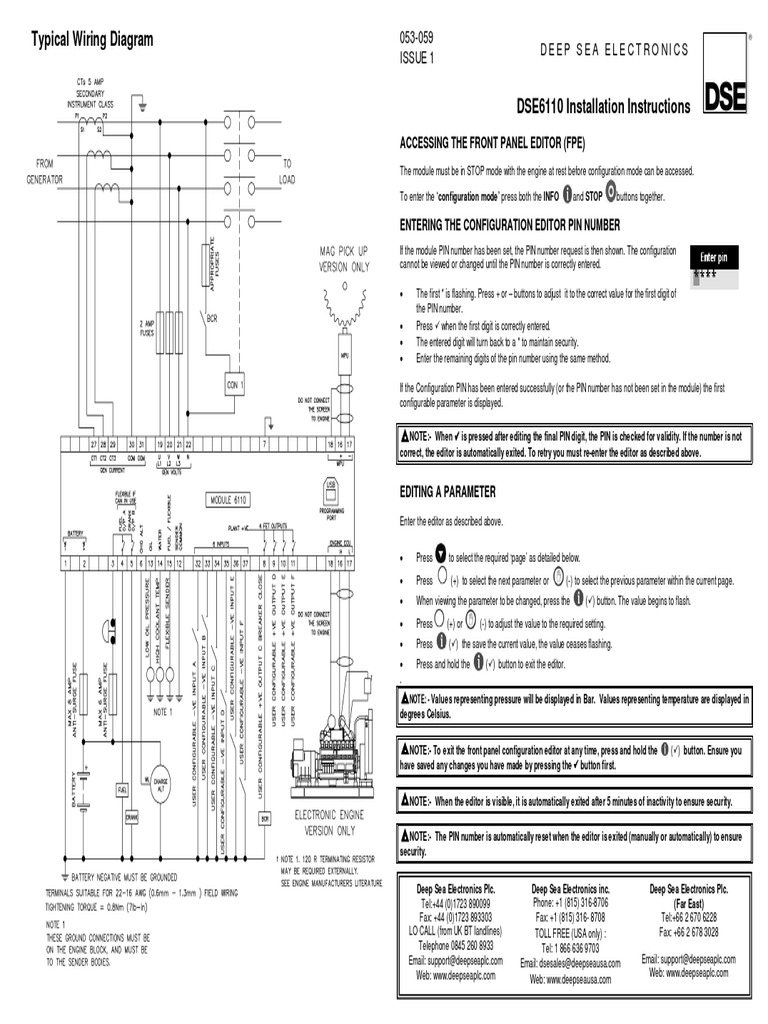 053-059 Manual Deep Sea 6110 Installation | PDF | Personal ...