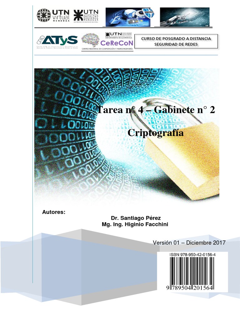 Guia Tarea 4 - Gabinete 2 - Criptografia | PDF | Criptoanálisis | Criptografía