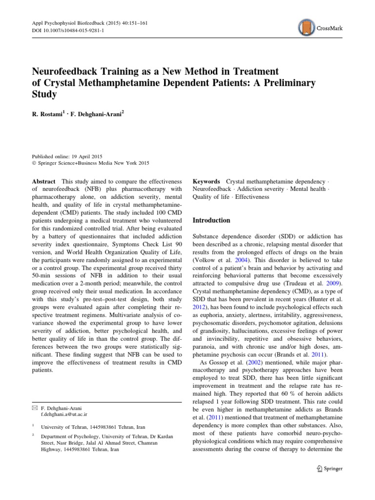 Crystal Meth | PDF | Substance Dependence | Scientific Control