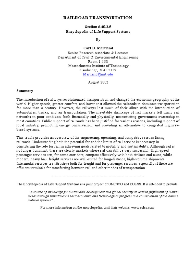 Lectura-5 Martland FFCC | PDF | Rail Transport | Track (Rail Transport)