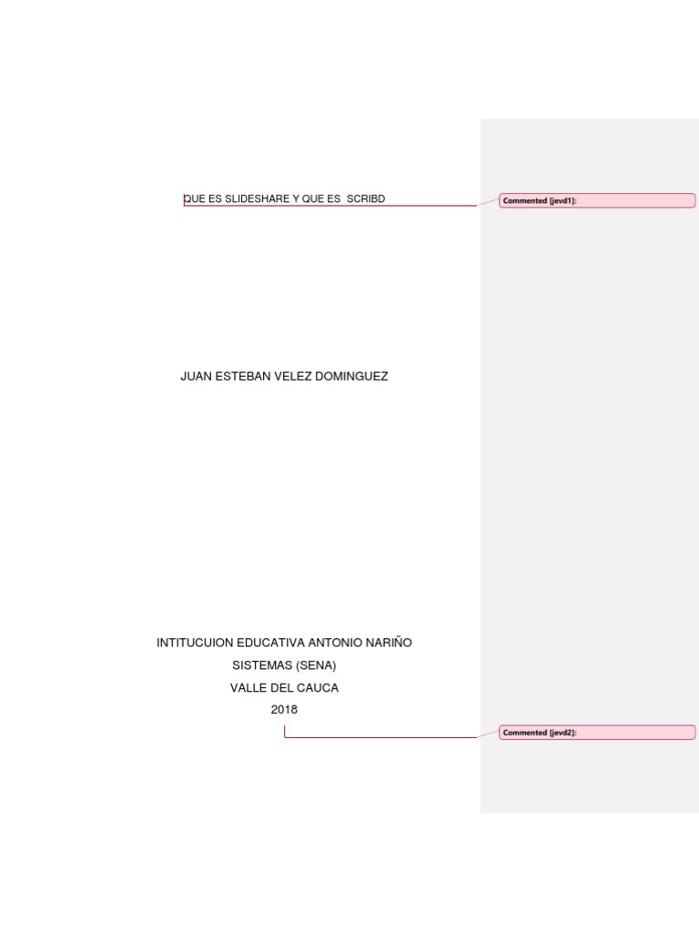 Que Es Slideshare y Que Es Scribd | PDF | Scribd | Servicios en línea