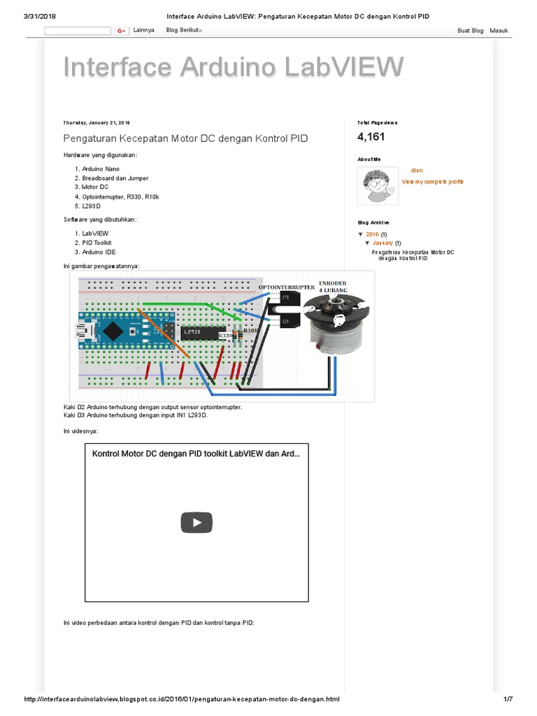 Interface Arduino LabVIEW - Pengaturan Kecepatan Motor DC Dengan ...