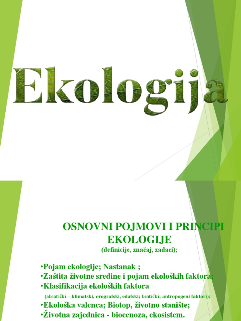 Ekologija | PDF