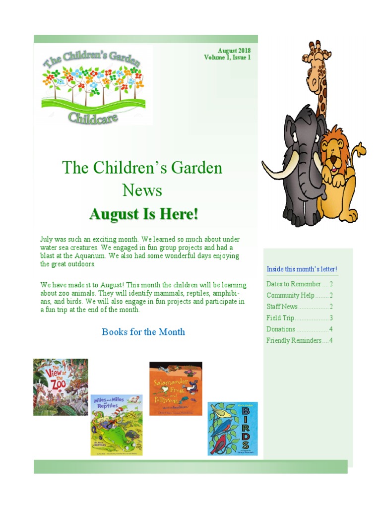 Program Newsletter | PDF | Zoo