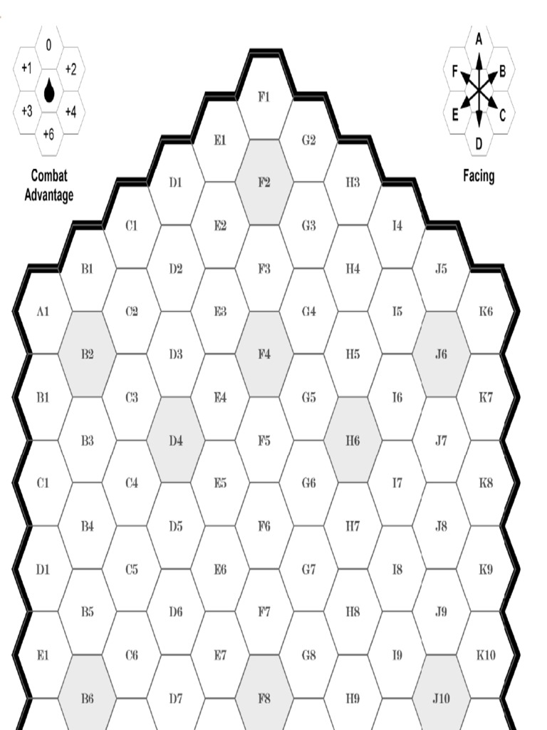 Avalon Hill - Gladiator Hex Map | PDF