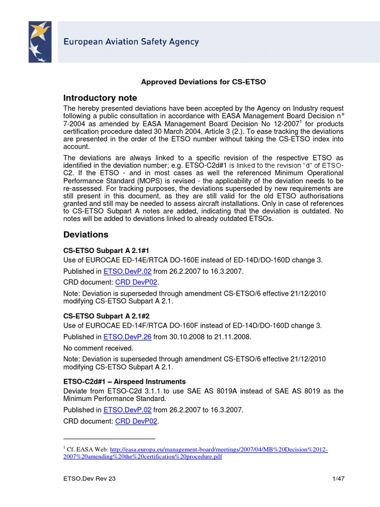 Certification Docs Etso Authorisations ETSO - Dev | PDF | Microphone ...