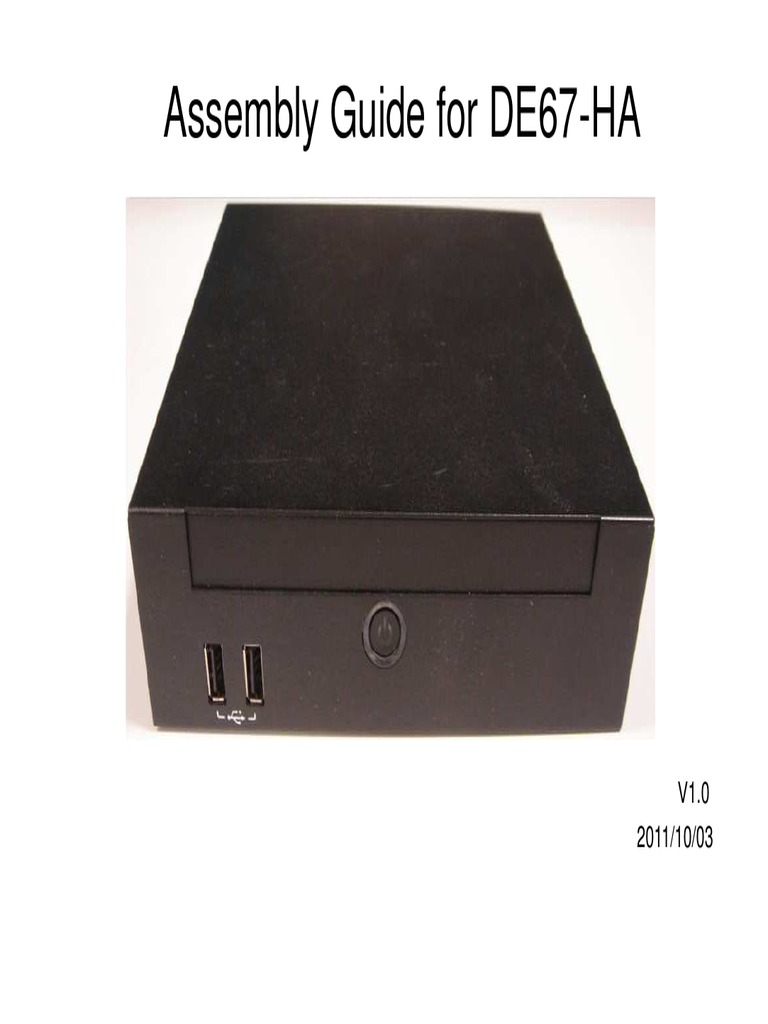 Assembly Guide For DE67-HA V1.0 | PDF | Electrical Connector | Screw