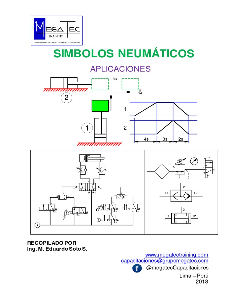 Simbolos Neumaticos | PDF | Solenoide | Neumática