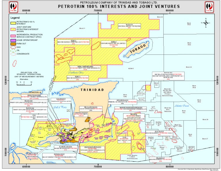 Trinidad energy map.pdf | Energy Economics | Hydrocarbons | Prueba ...
