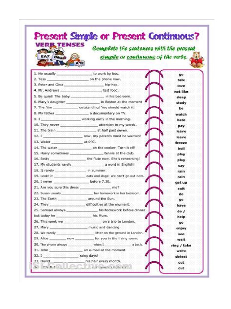 Grammar Review. Verb Tenses | PDF