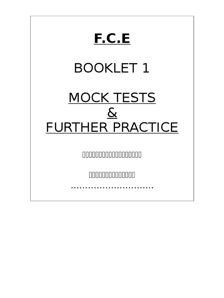 First Certificate Booklet 2 | PDF | Water | Nature