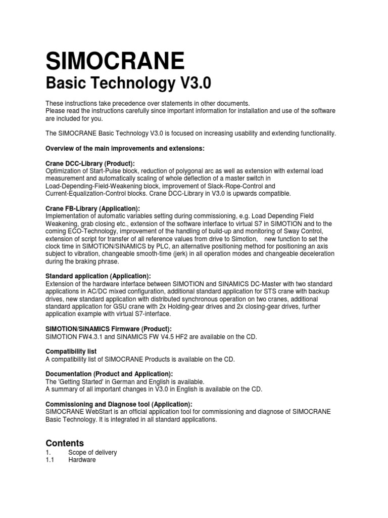 Readme Simocrane Basic Technology v30 PDF | PDF | Application Software ...