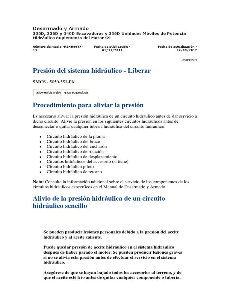 Desarmado Y Armado Pdf Bomba Engranaje