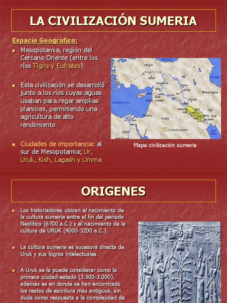 La Civilización Sumeria | PDF | Sumeria | Mesopotamia