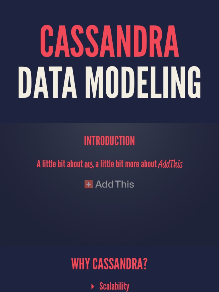 Cassandra Data Modeling Guide | PDF | Database Index | Relational Database