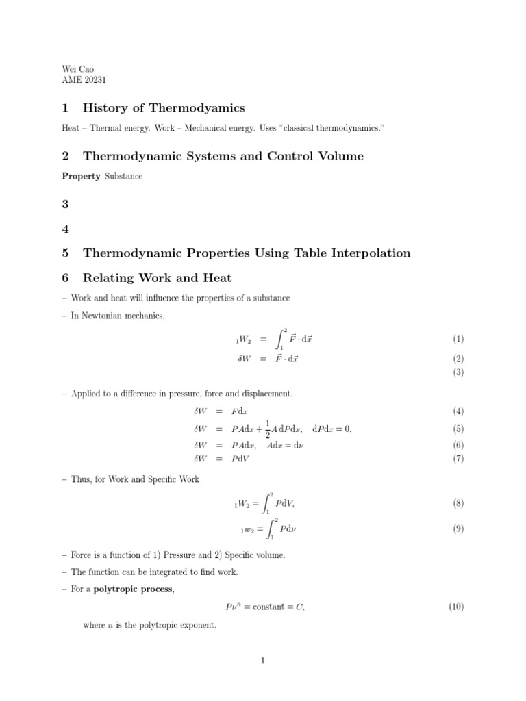 An Introduction to Classical Thermodynamics: Tracing the Historical ...