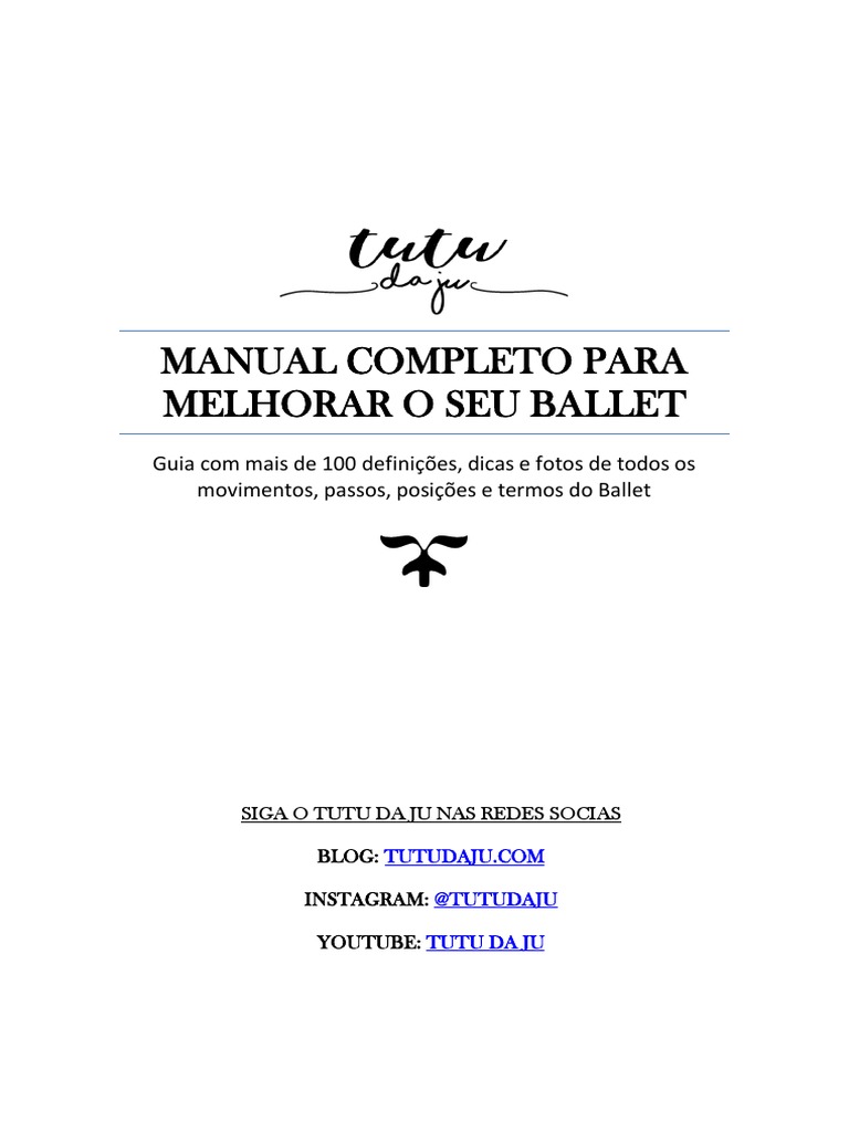 Manual Completo para Melhorar Seu Ballet | PDF | Balé | Pé (unidade de ...